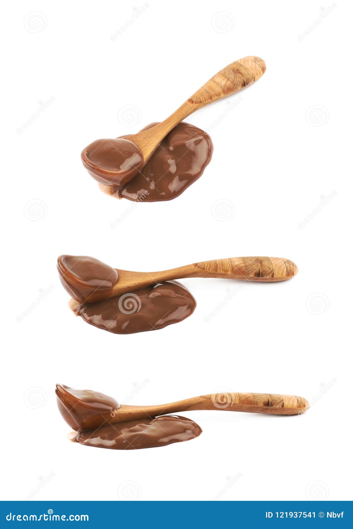 Puddle of Chocolate Pudding Isolated Stock Image - Image of baking ...