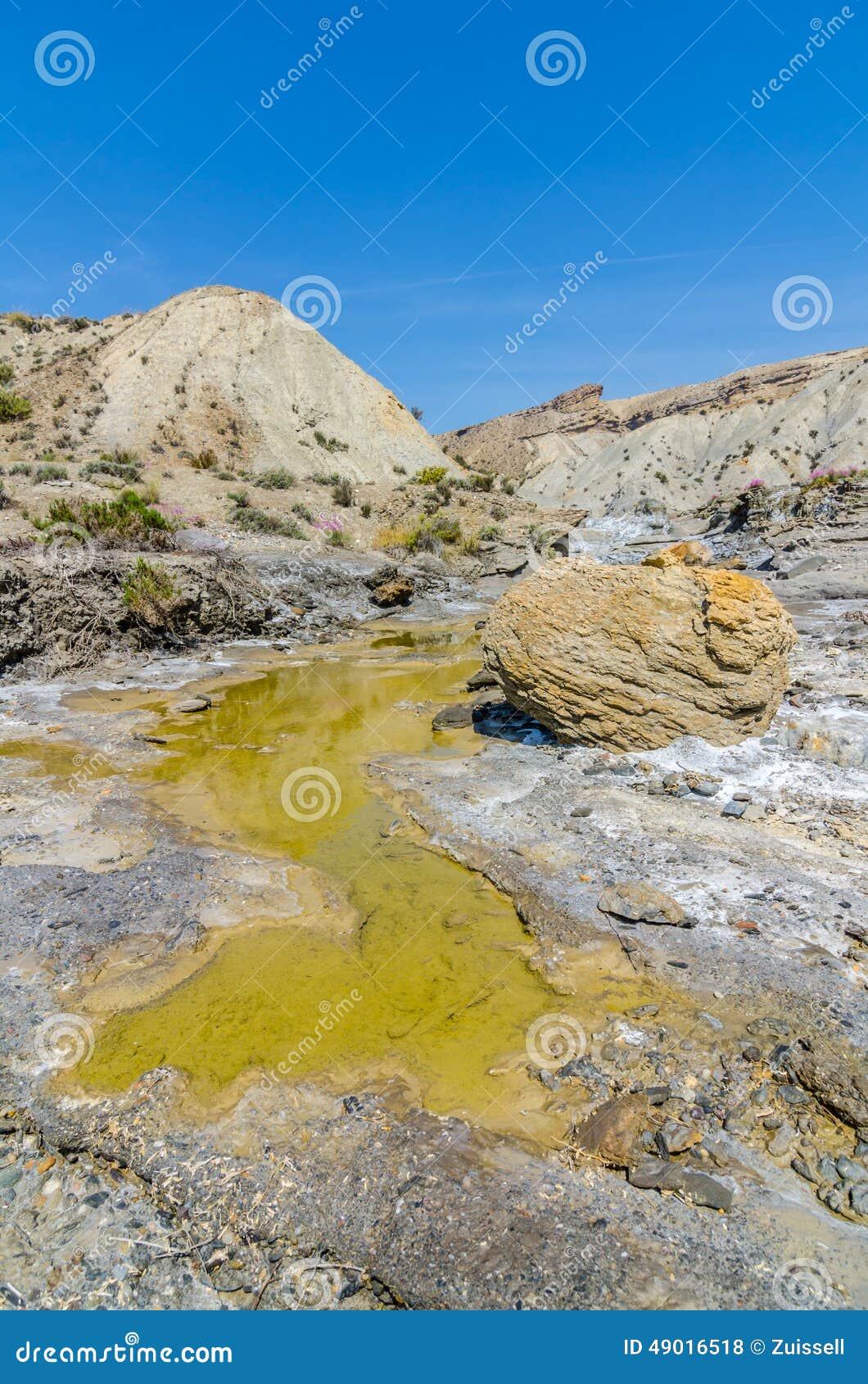 Puddle in the desert stock photo. Image of area, europe - 49016518
