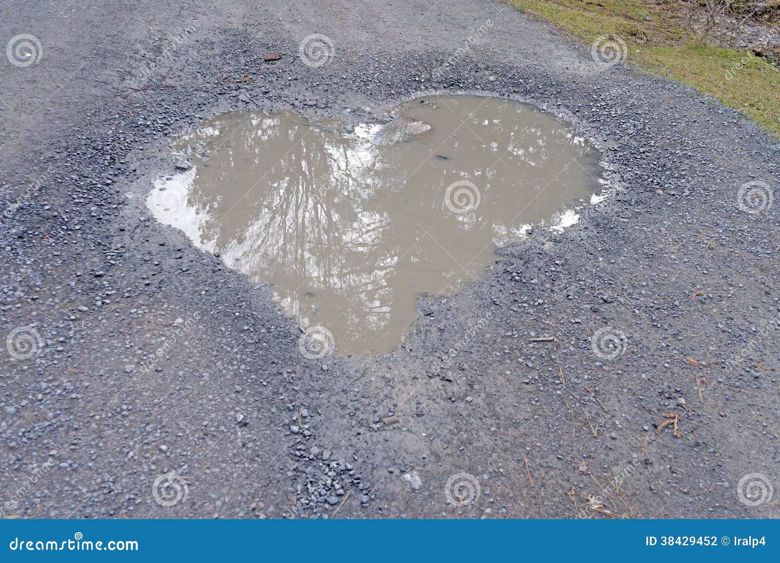 Puddle of emotions heart stock photo. Image of background - 38429452