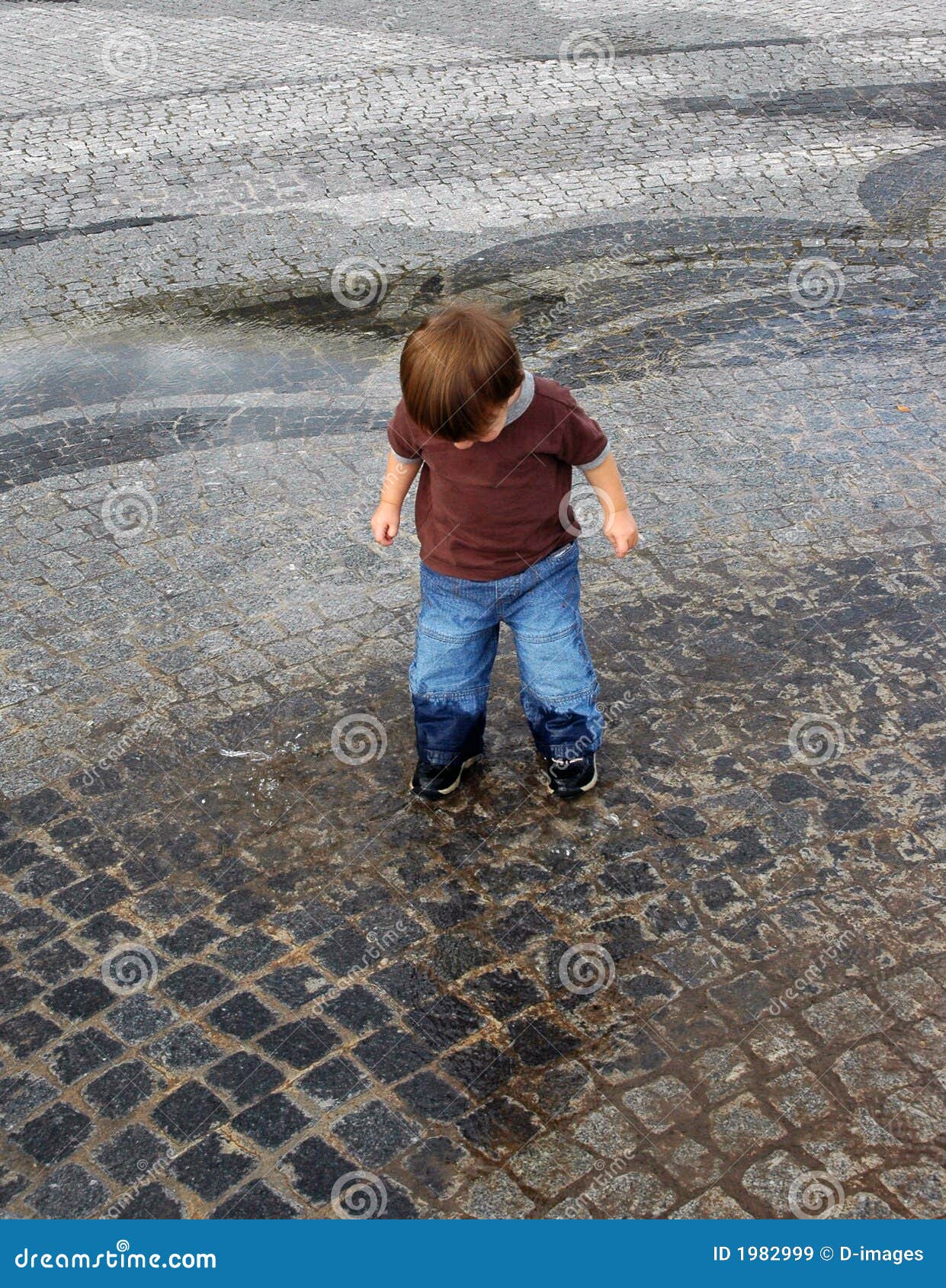 Puddle Jumping stock image. Image of cute, little, playing - 1982999