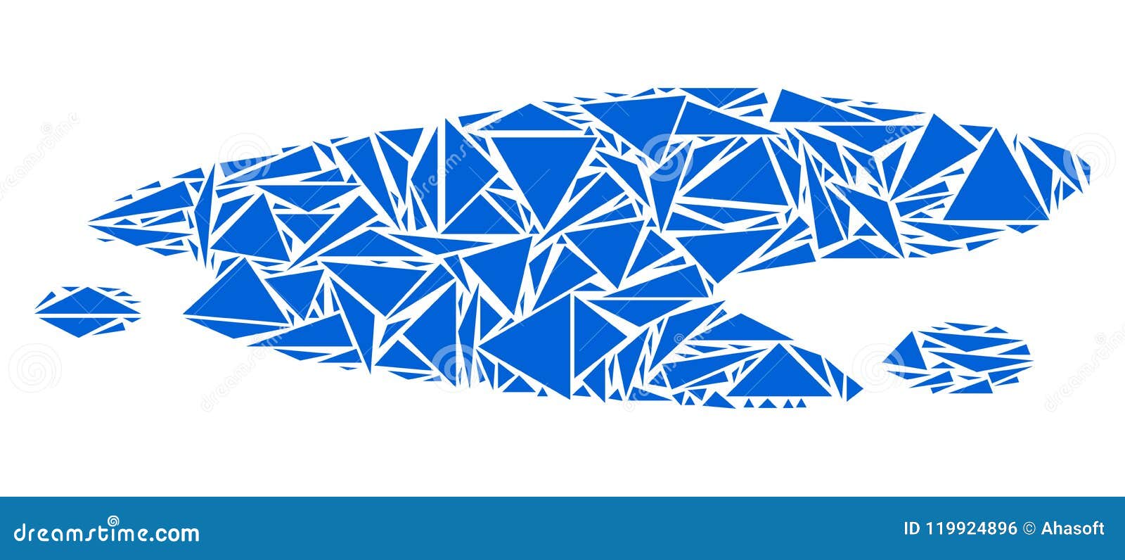 Puddle Collage of Triangles Stock Vector - Illustration of design ...