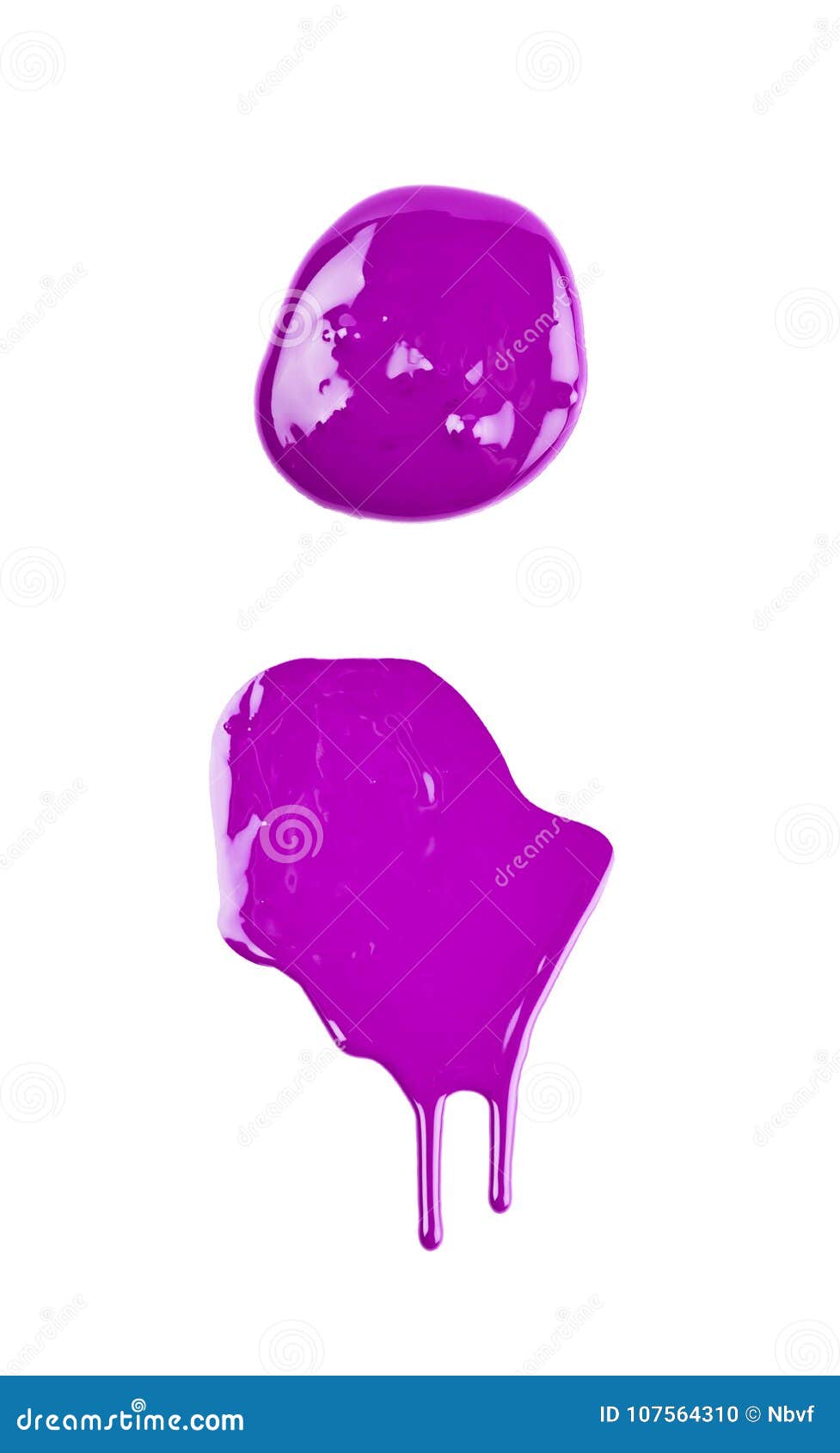Puddle of paint isolated stock photo. Image of artistic - 107564310