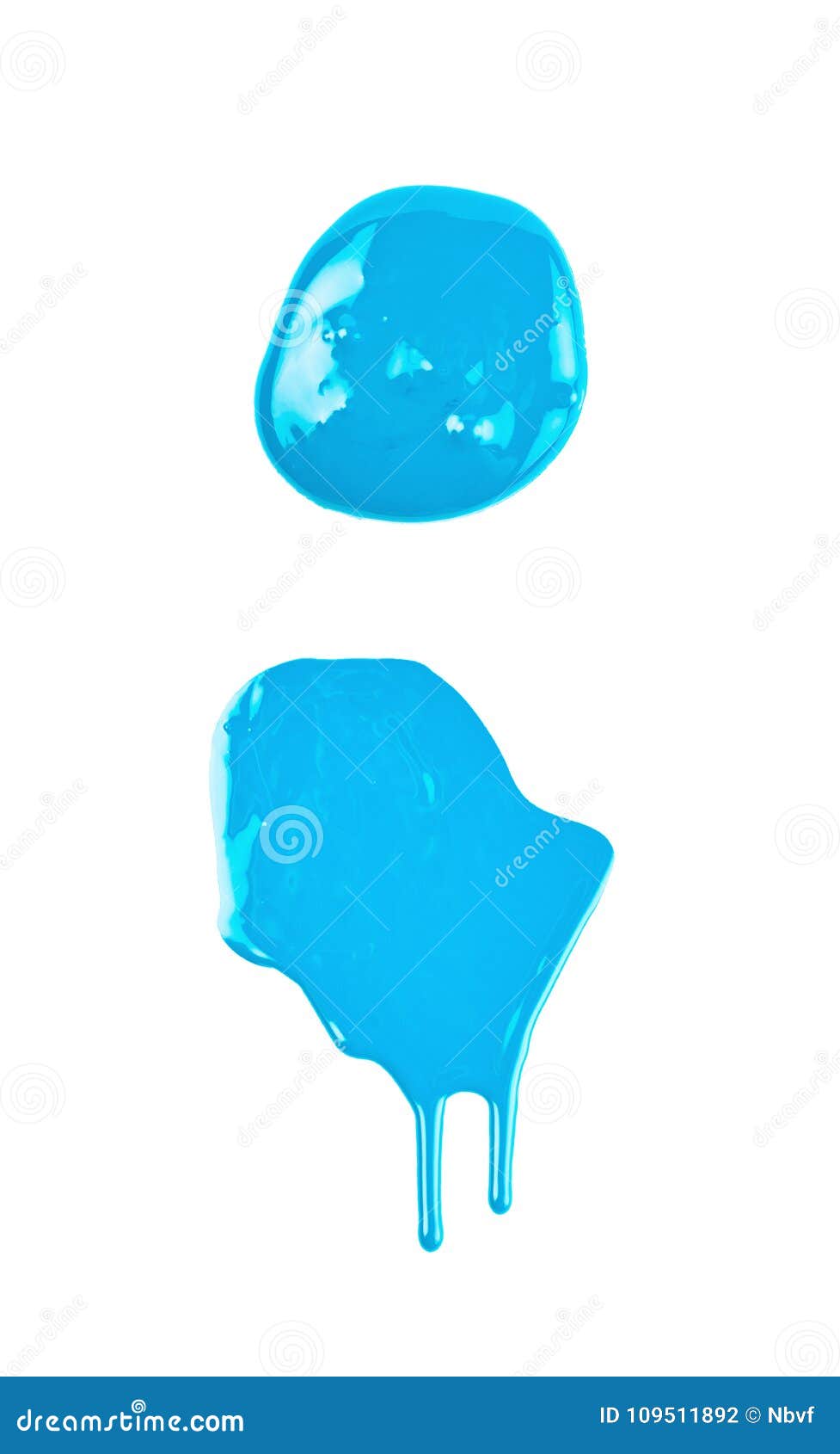 Puddle of paint isolated stock photo. Image of blot - 109511892