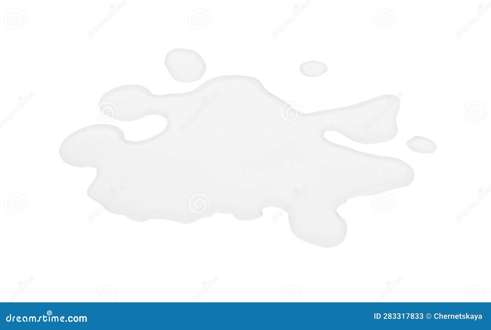 Puddle of Pure Water on White Background Stock Image - Image of refresh ...