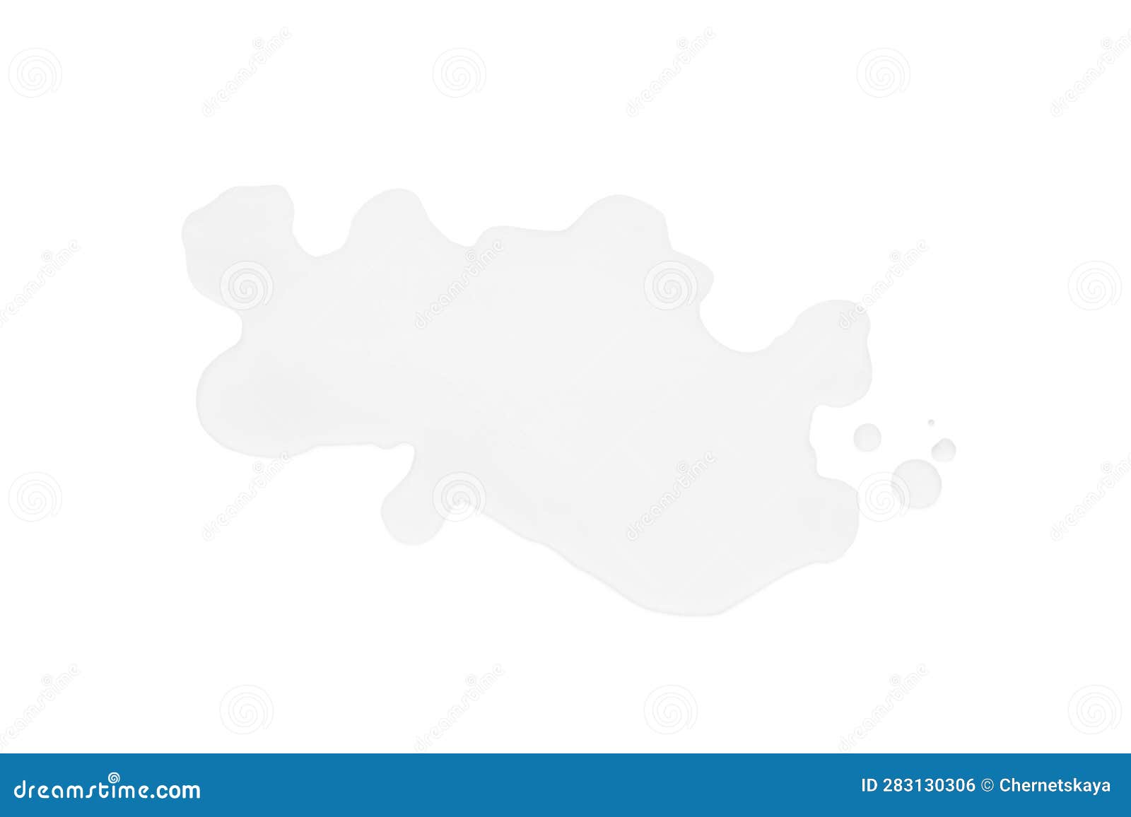 Puddle of Pure Water on White, Top View Stock Photo - Image of ...