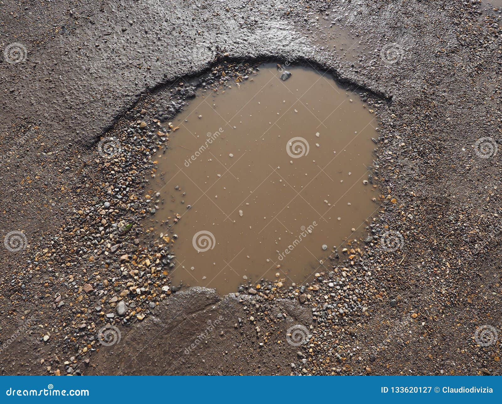 Puddle of Rain Water and Mud Stock Image - Image of puddle, rainy ...