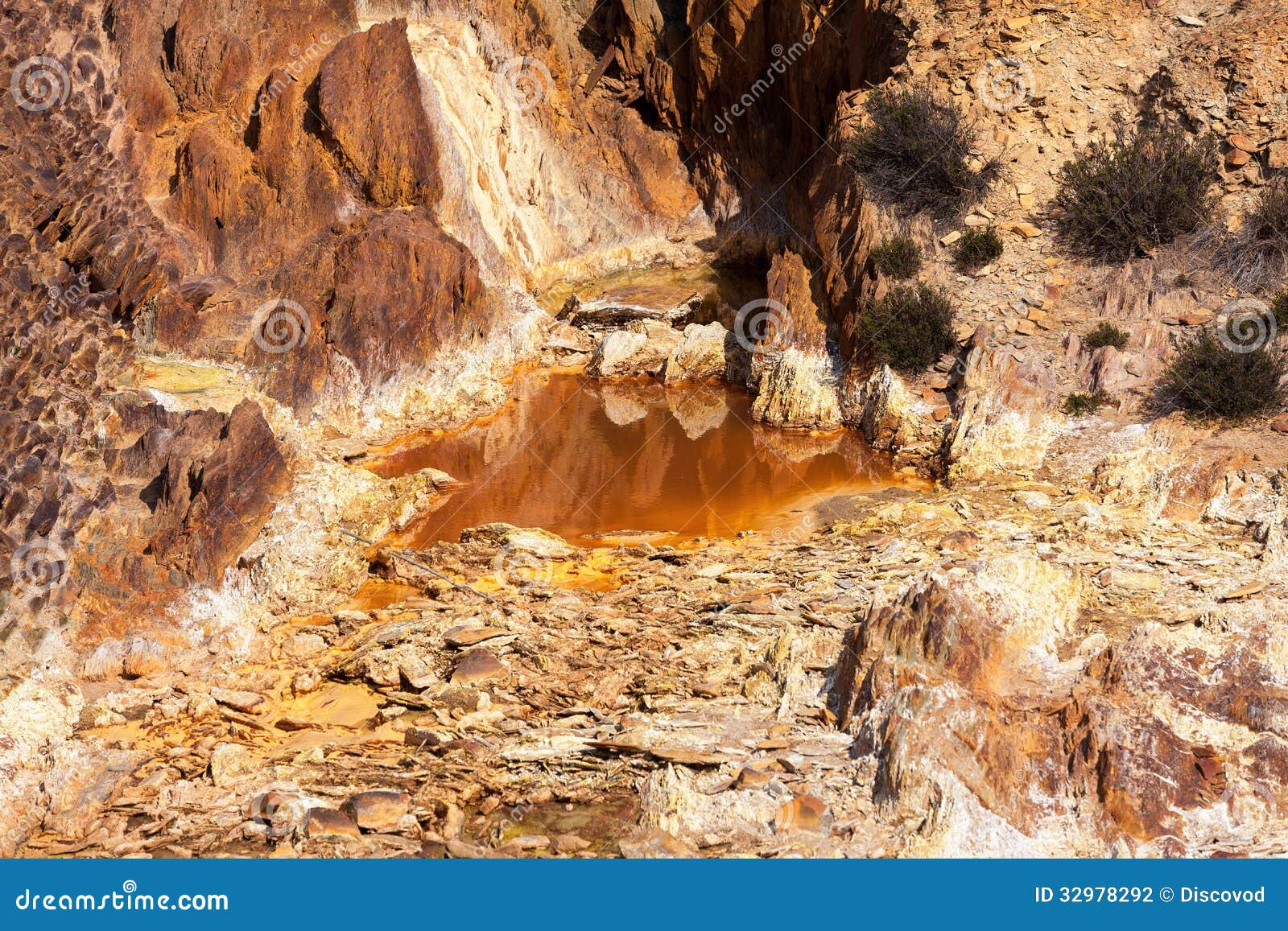 Puddle in the rocky ravine stock photo. Image of shadows - 32978292