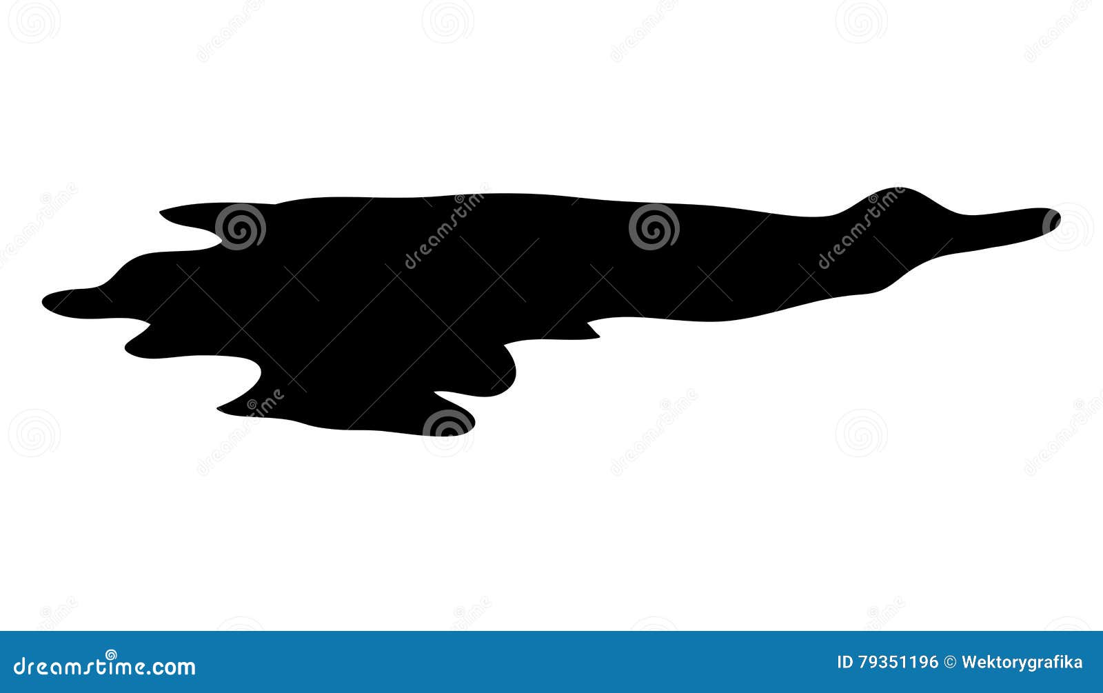 Puddle Silhouette Vector Symbol Icon Design. | CartoonDealer.com #79351196