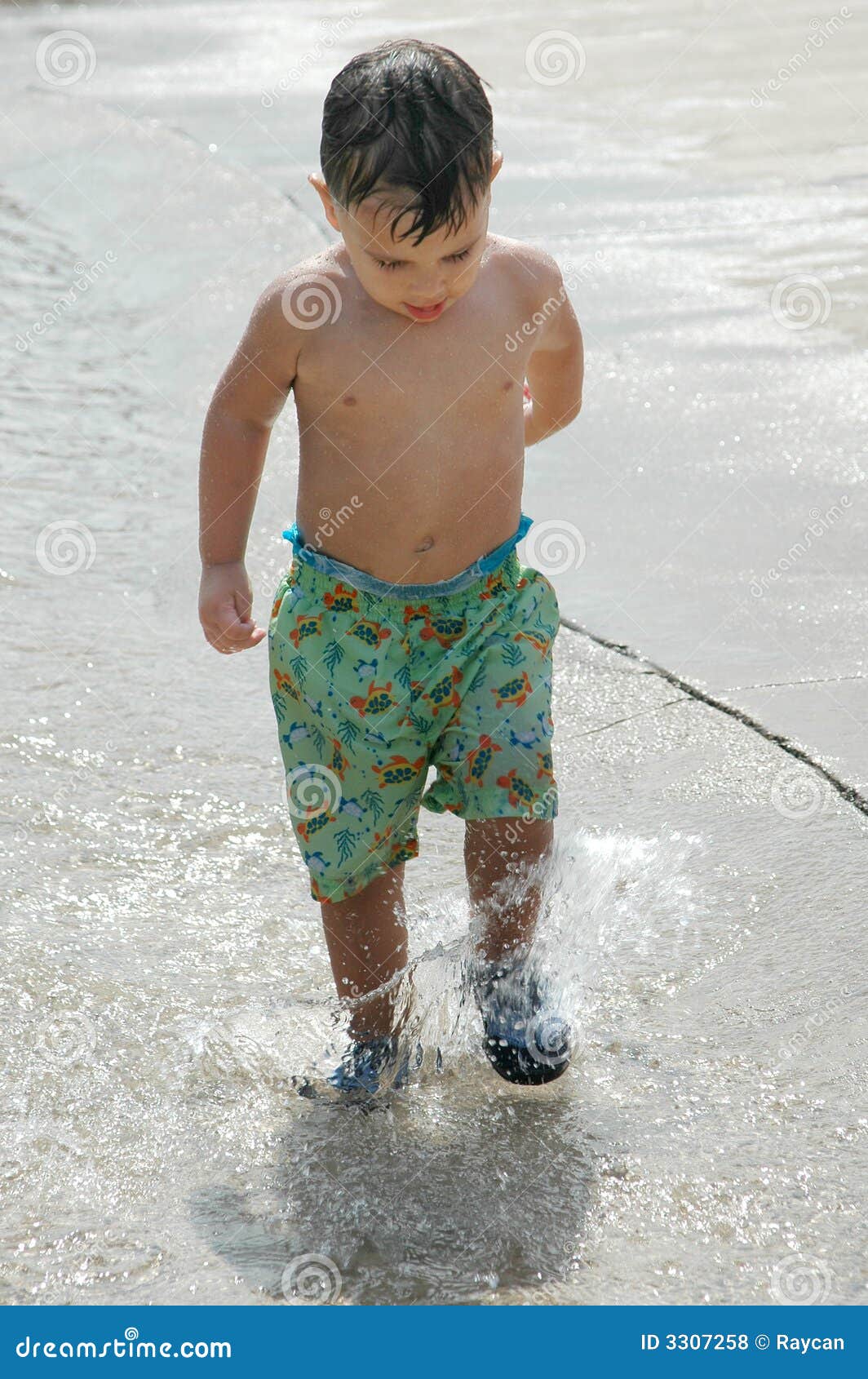 Puddle Splashing stock photo. Image of toddler, water - 3307258