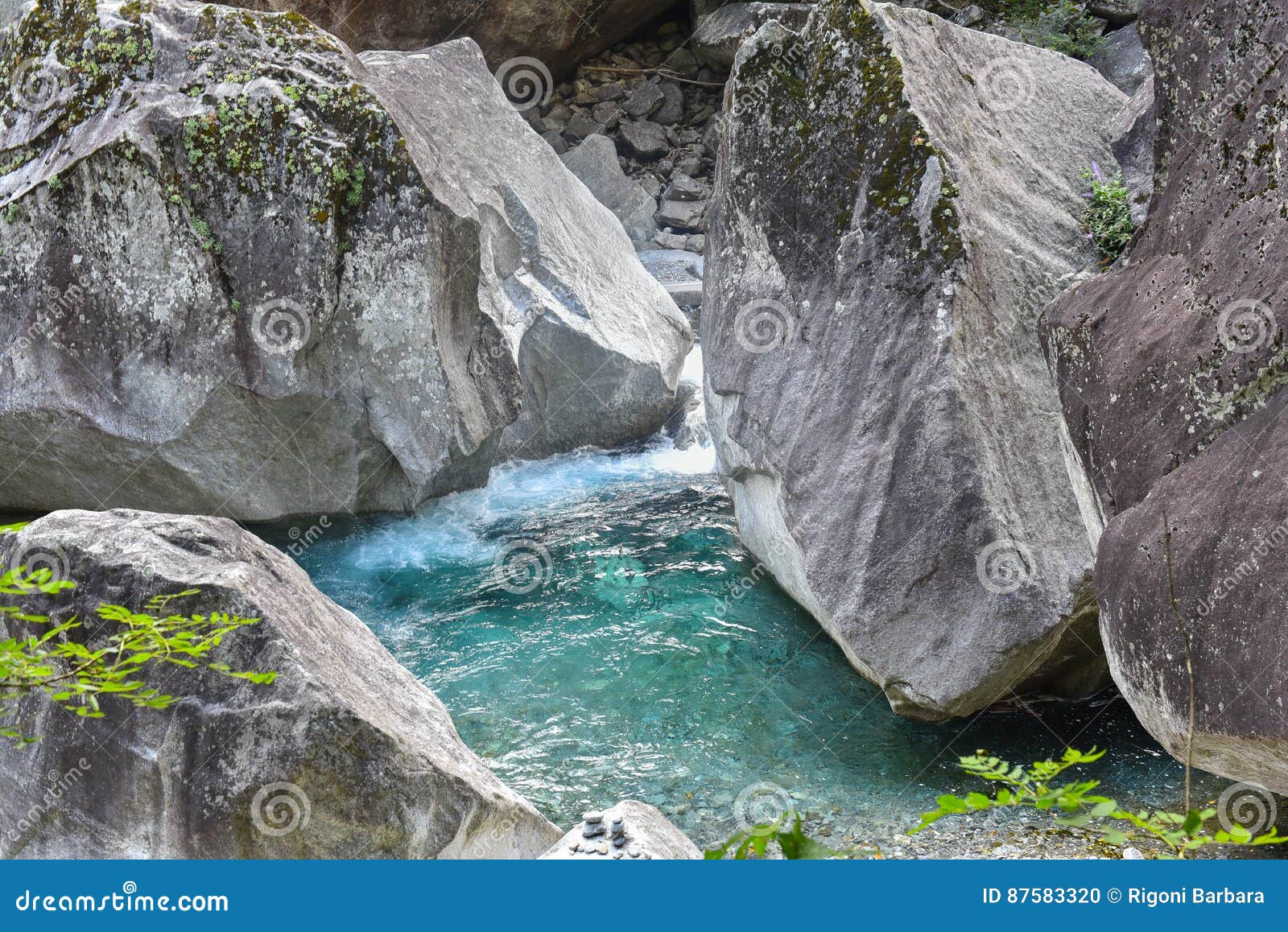 Puddle of Water on the River Stock Photo - Image of stream, scenics ...