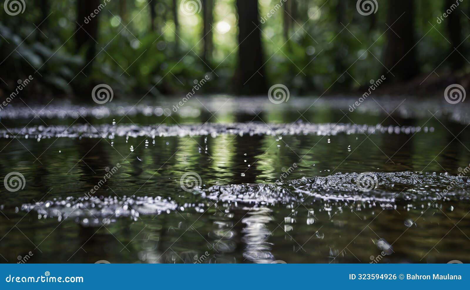 Puddles Created with Artificial Intelligence (AI) Stock Illustration ...
