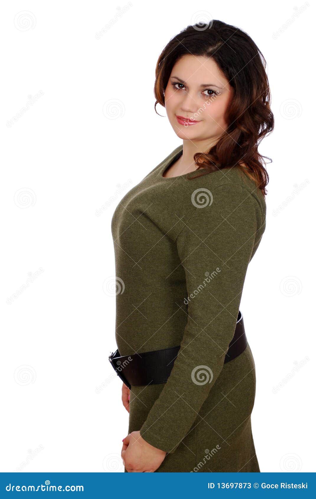 Pudgy girl posing stock image. Image of beautiful, pose - 13697873