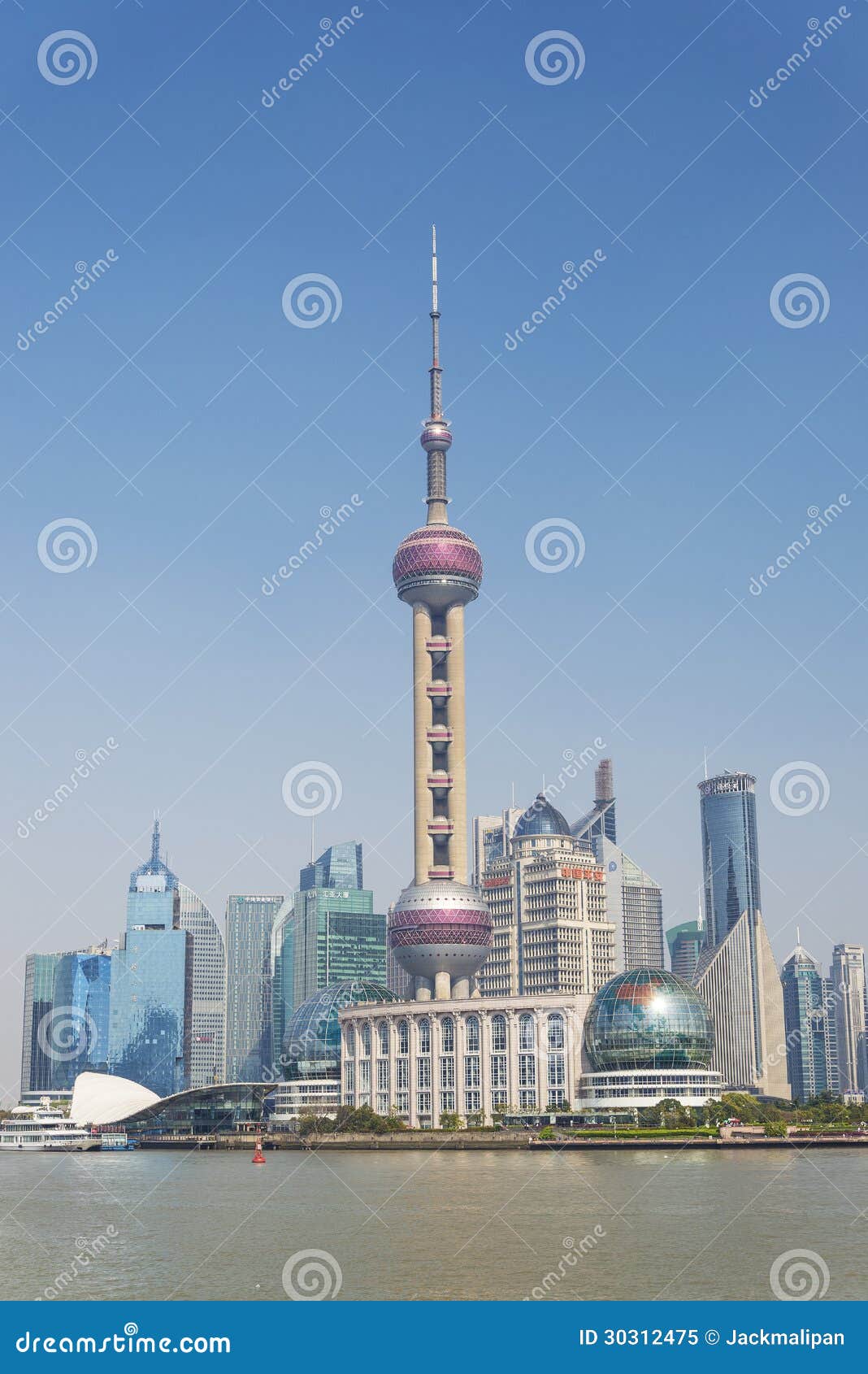 Pudong Skyline in Shanghai China Editorial Image - Image of asian ...