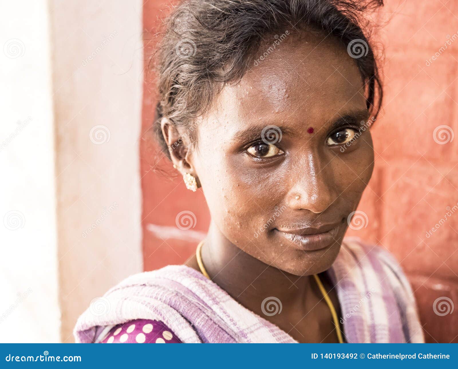 Portrait Of A Happy Smiling Mature Woman Looking At Camera Close Up