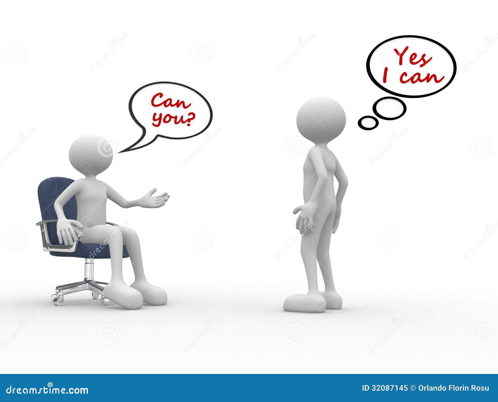 ¡Puedo! stock de ilustración. Ilustración de oficina - 32087145