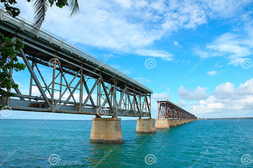 Puente de Key Biscayne foto de archivo. Imagen de cielo - 524418
