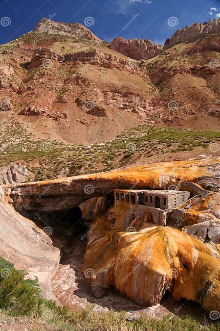 Puente del Inca stock image. Image of natural, sunny - 12414863