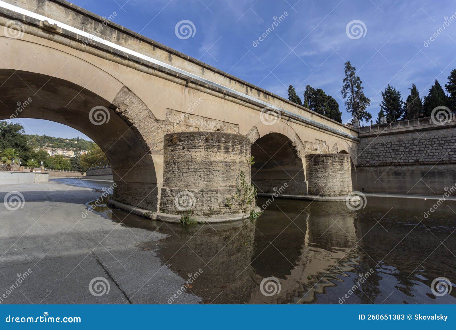 Puente Romano the Roman Bridge of Granada Stock Image - Image of ...