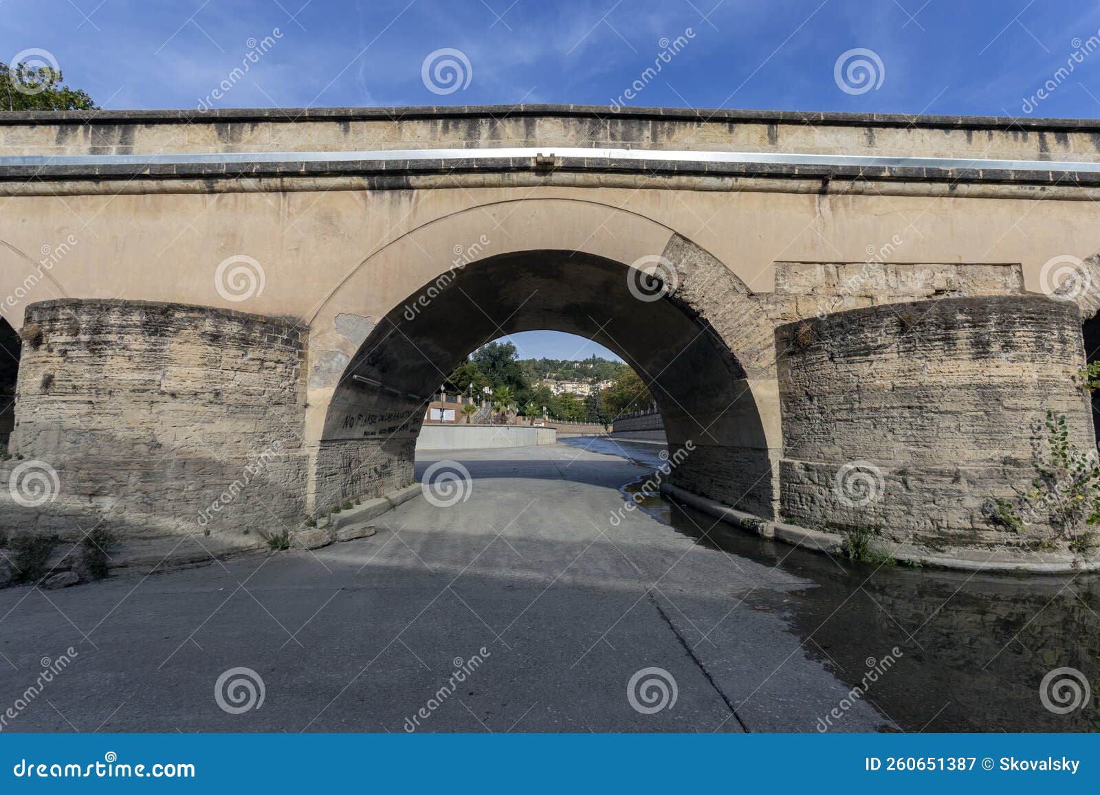 Puente Romano the Roman Bridge of Granada Stock Image - Image of bridge ...