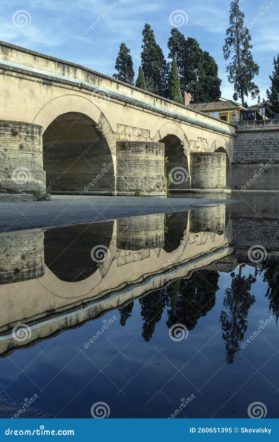 Puente Romano the Roman Bridge of Granada Stock Image - Image of autumn ...