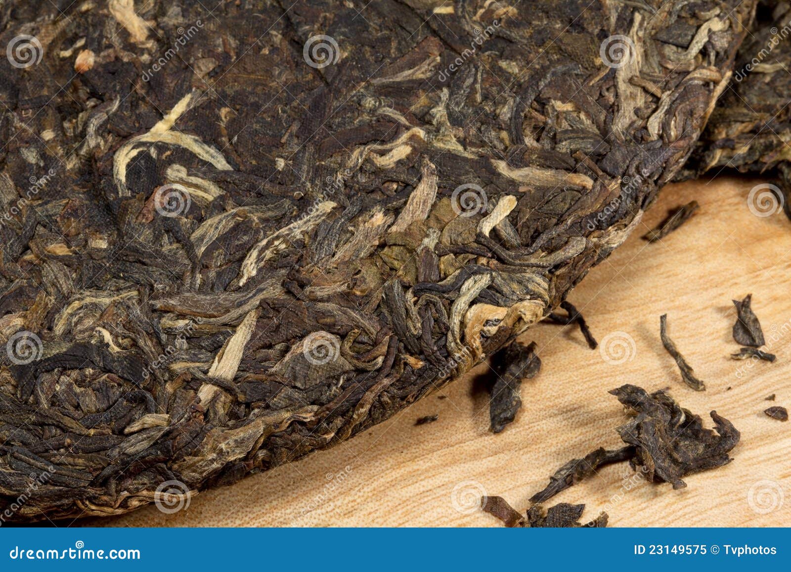 Puer tea cake stock image. Image of organic, texture - 23149575