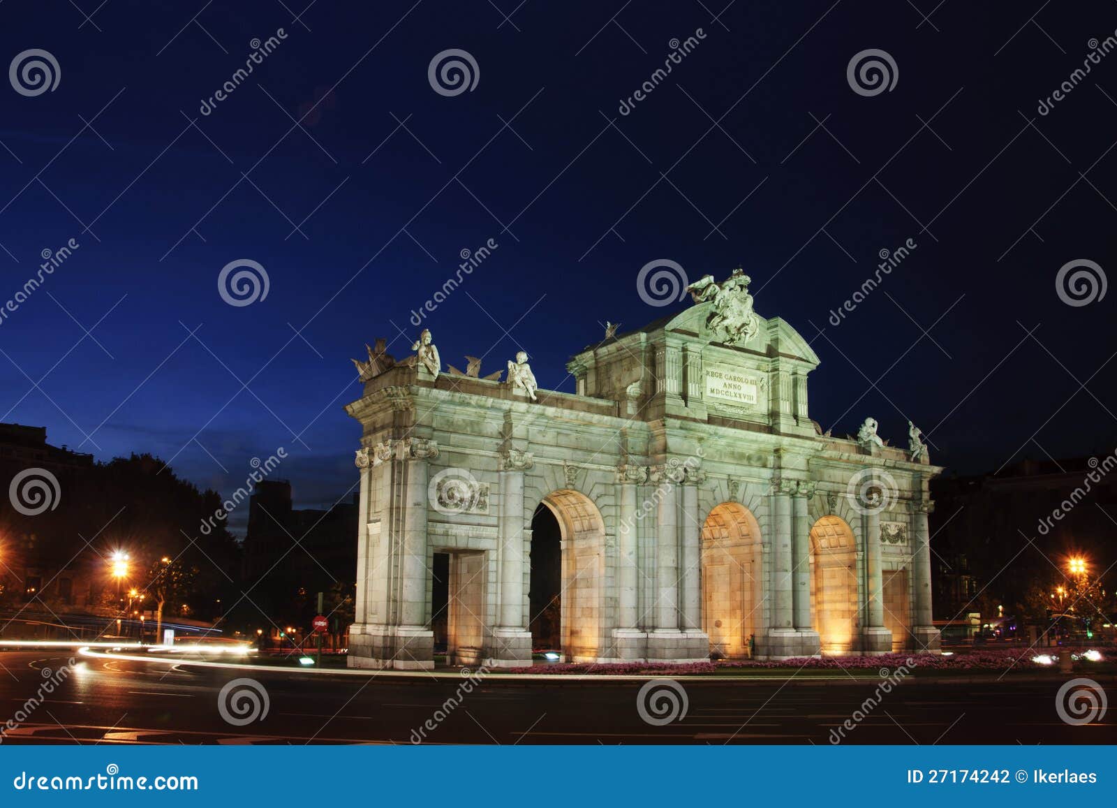 Puerta De Alcala (Alcala Gate) in Madrid, Spain Stock Photo - Image of ...