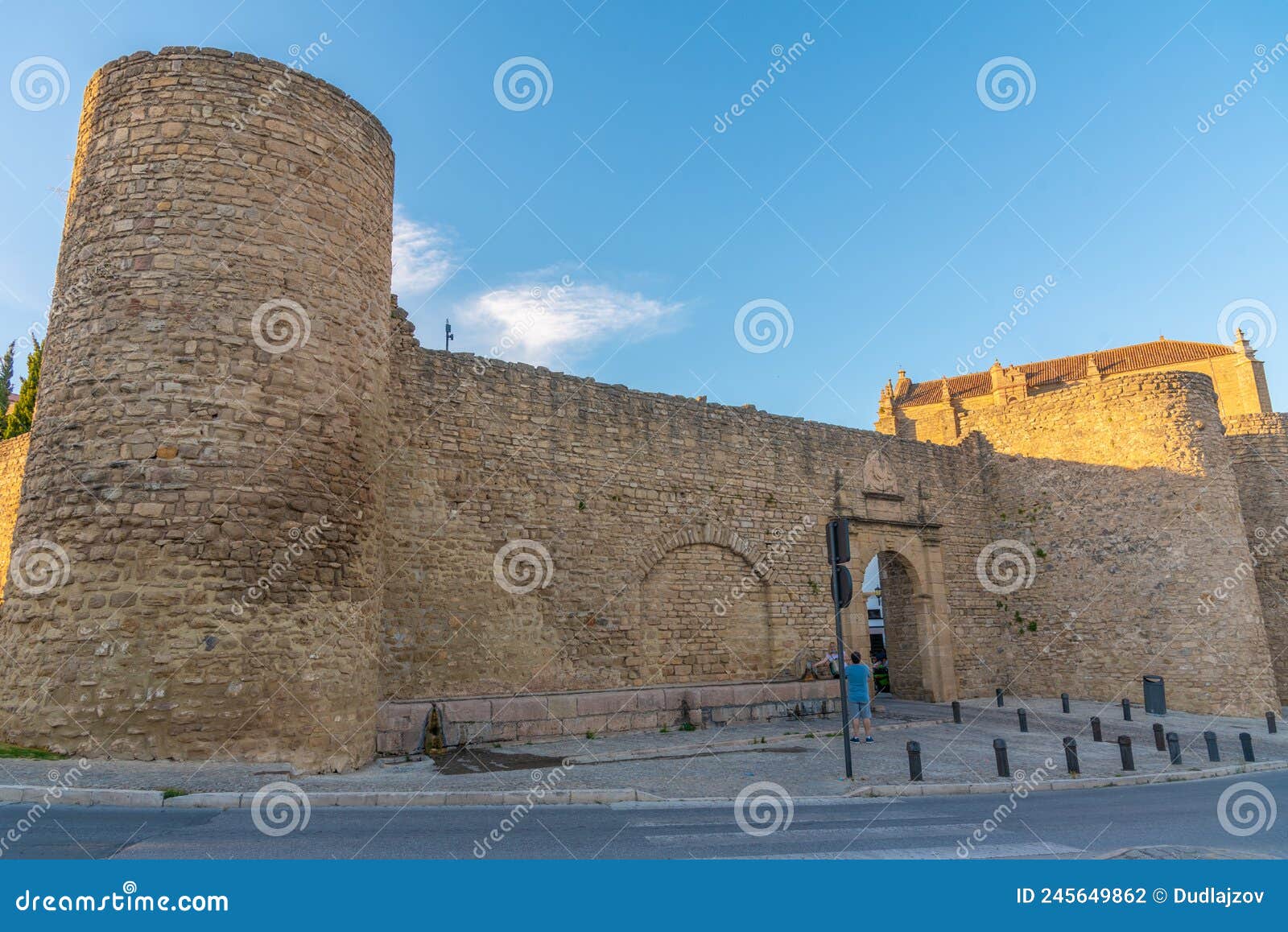 Puerta De Almoc?bar Gate at Ronda, Spain.... Stock Photo - Image of ...