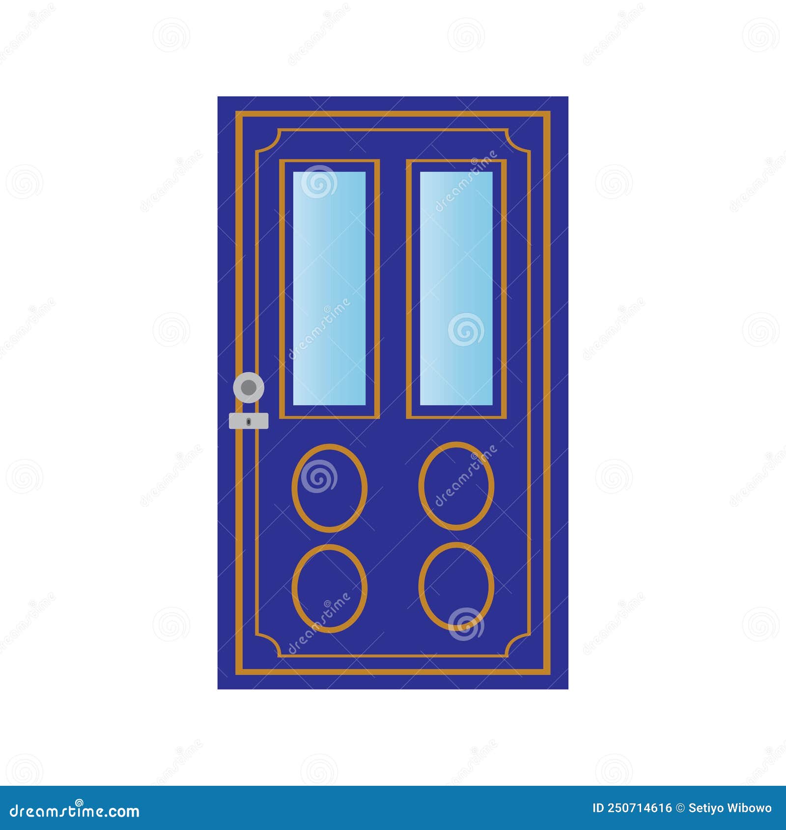 Puerta De Entrada Delantera Moderna Vectorial Ilustración del Vector ...