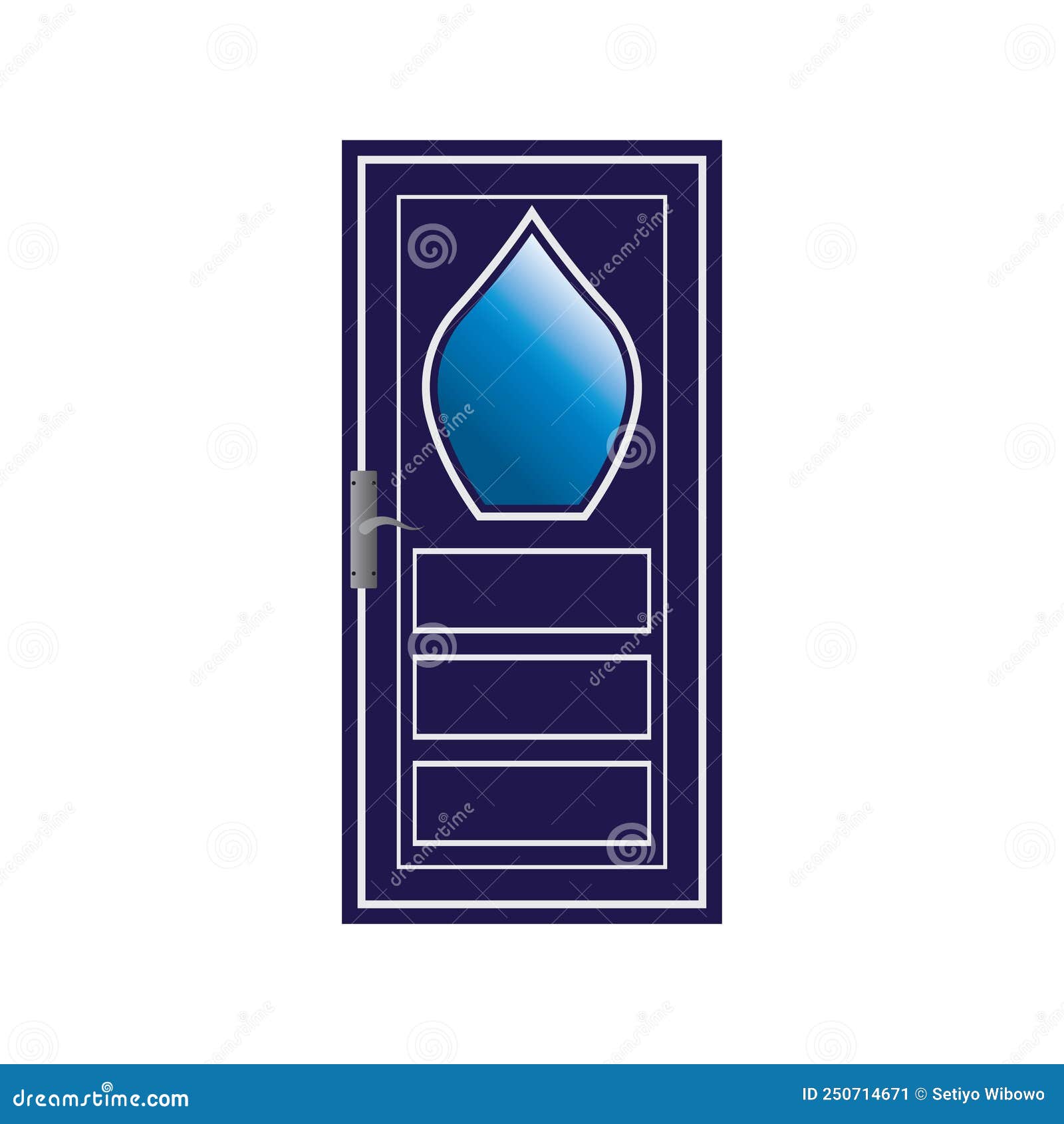 Puerta De Entrada Delantera Moderna Vectorial Ilustración del Vector ...