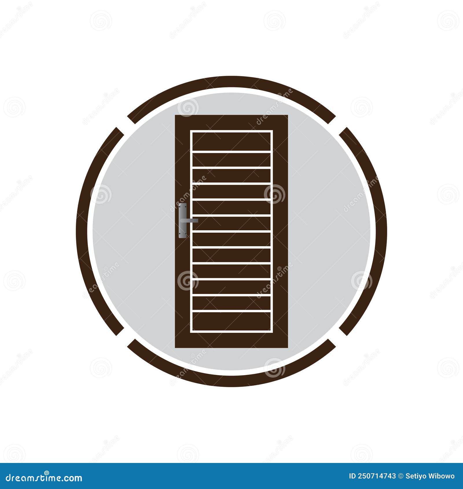 Puerta De Entrada Delantera Moderna Vectorial Ilustración del Vector ...