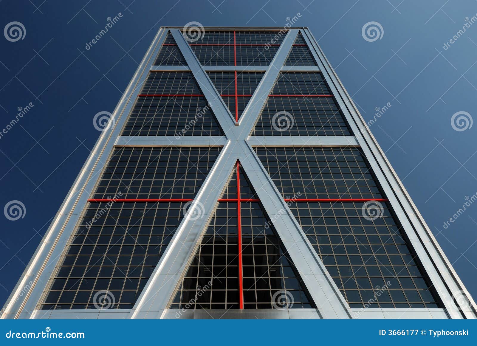 Puerta De Europa Tower (Gate of Europe) in Madrid Stock Image - Image ...
