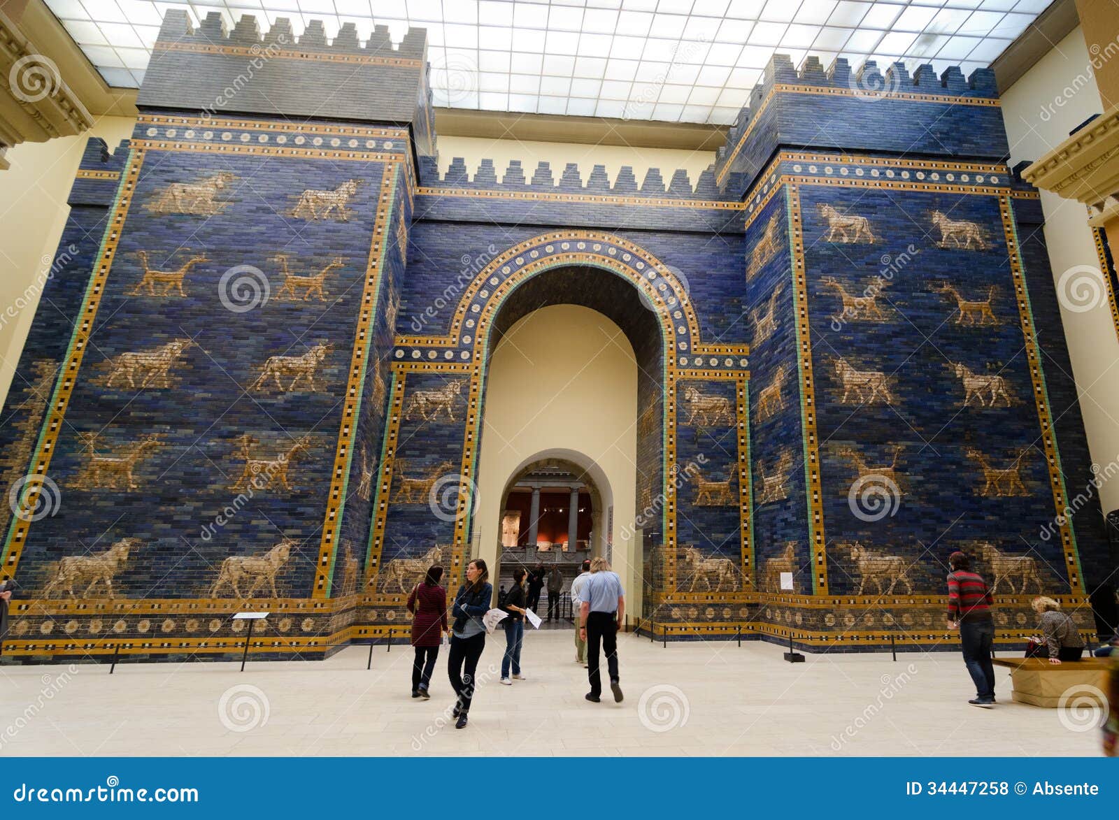 Puerta de Ishtar foto de archivo editorial. Imagen de museo - 34447258