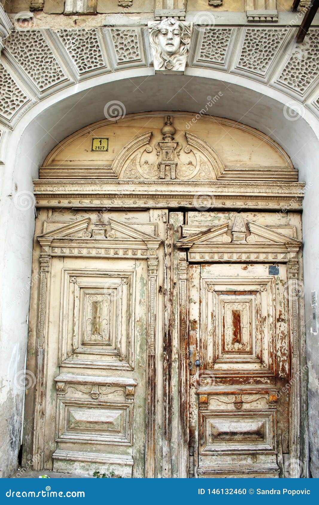 Puerta De Madera Del Viejo Vintage Foto De Archivo Imagen De Madera