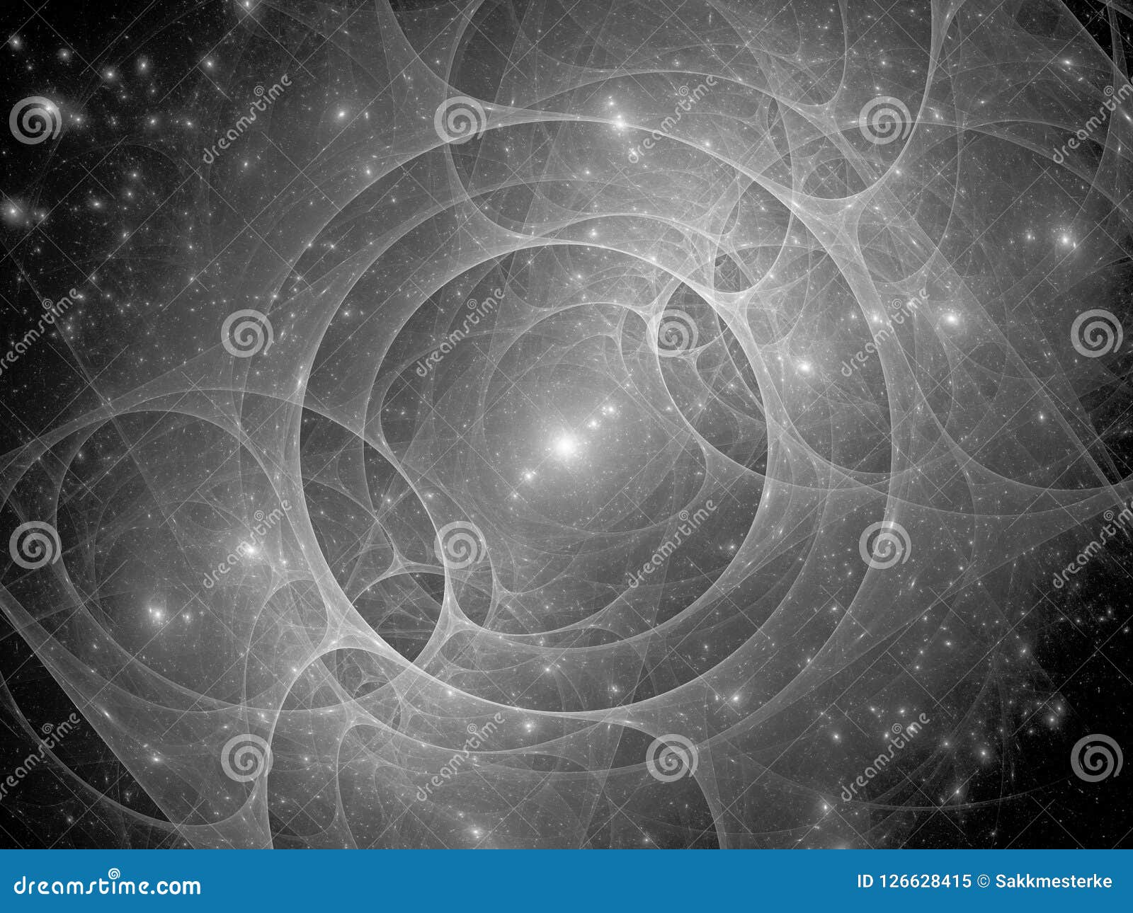 Puerta Dimensional Que Brilla Intensamente En Espacio Stock de ...