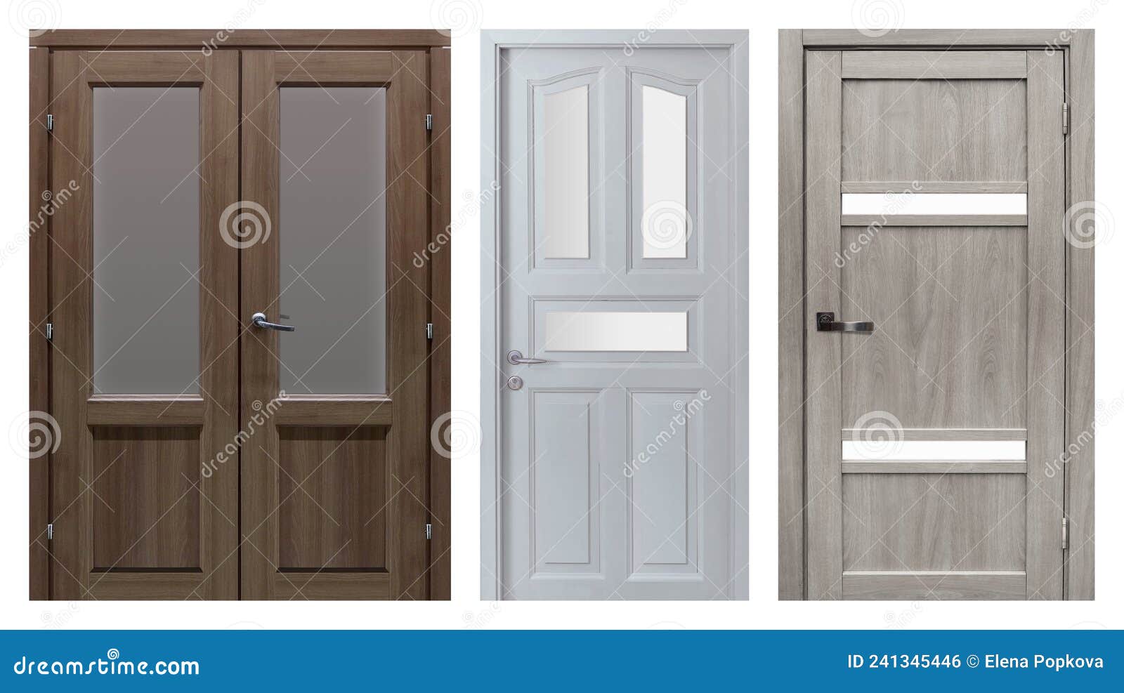 Puertas De Entrada Puertas Interiores De Madera Aisladas De Fondo