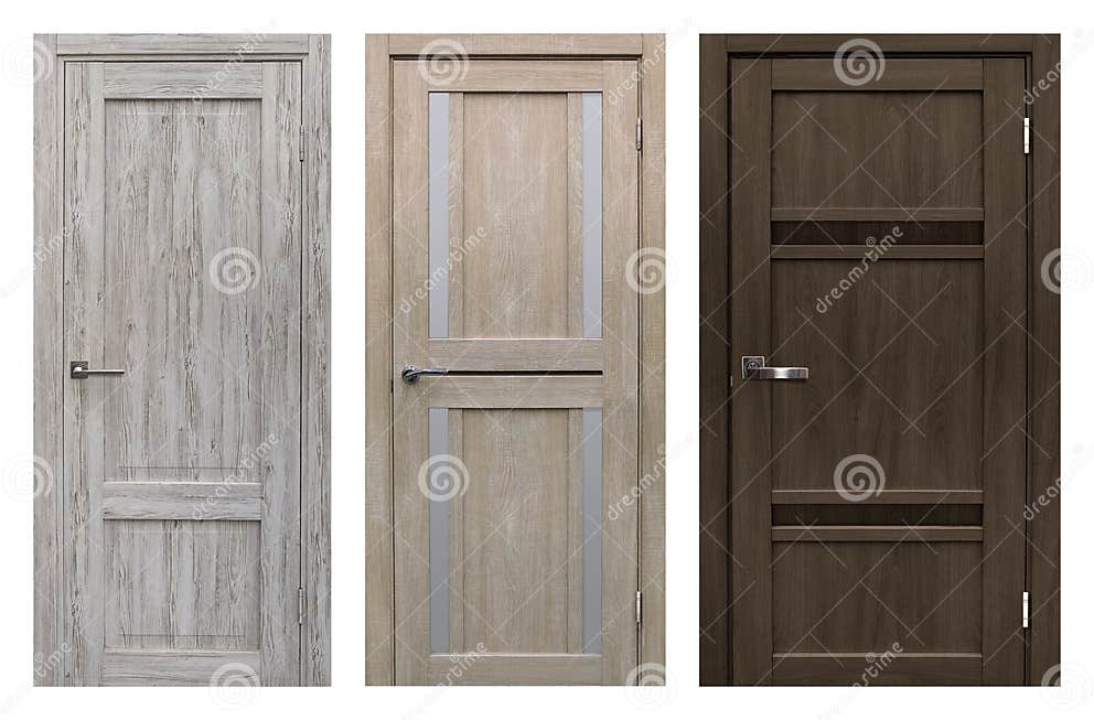 Puertas De Entrada Puertas Interiores De Madera Aisladas De Fondo
