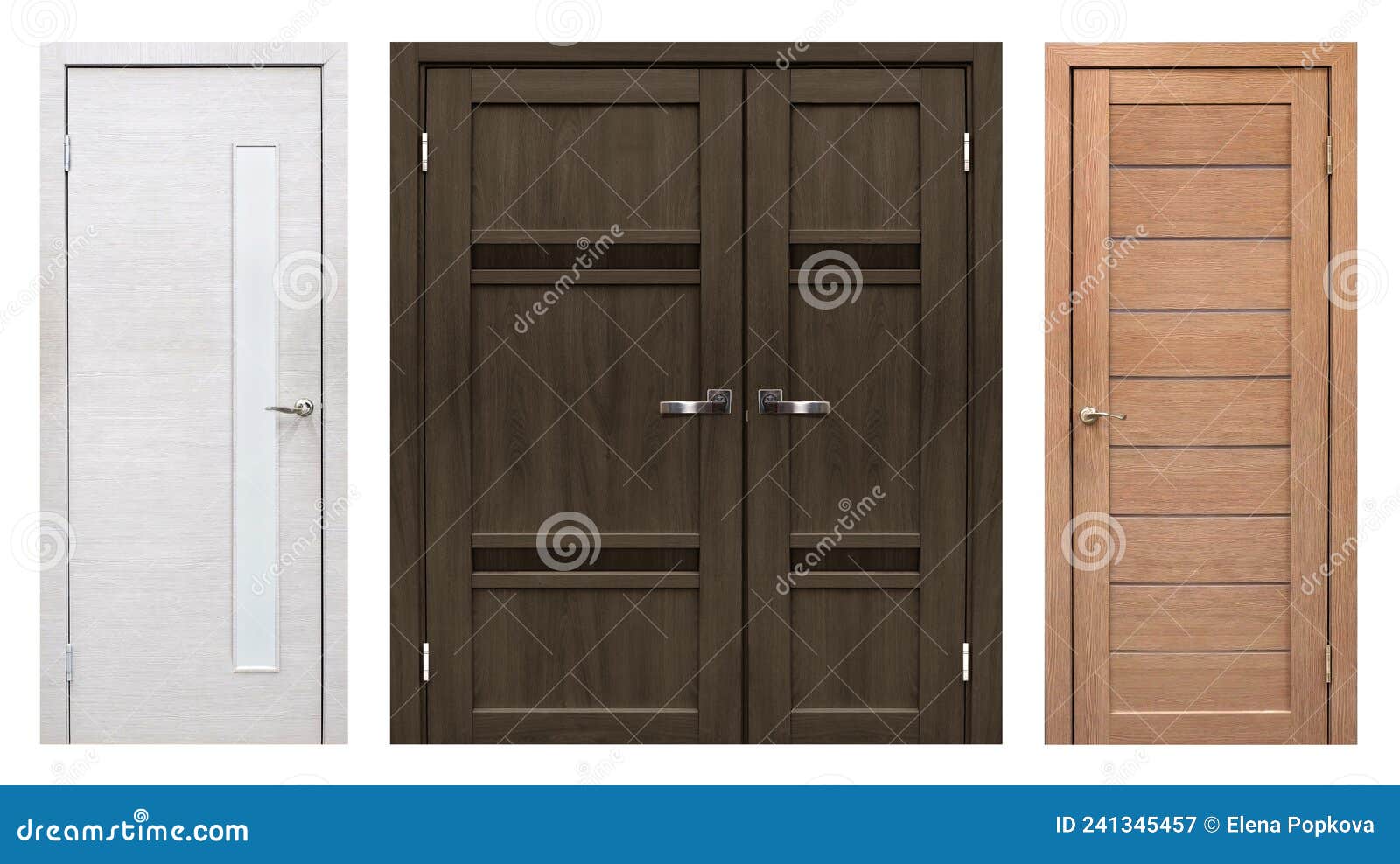 Puertas De Entrada Puertas Interiores De Madera Aisladas De Fondo