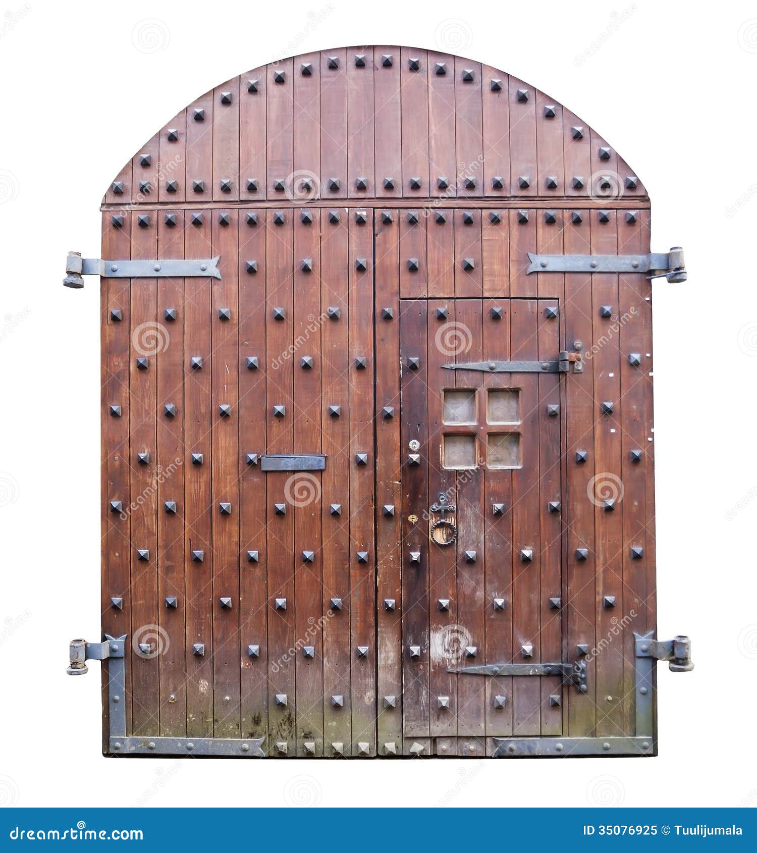 Puertas De Madera Medievales Del Castillo Imagen De Archivo Imagen De