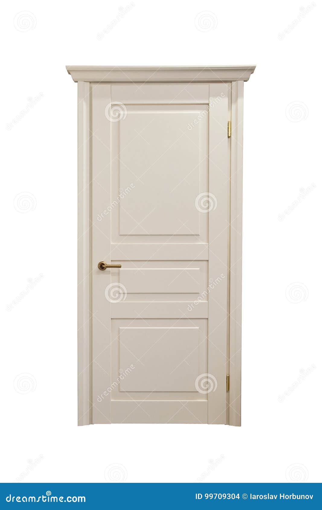 Puertas Interiores De Madera Aisladas En El Fondo Blanco Foto De