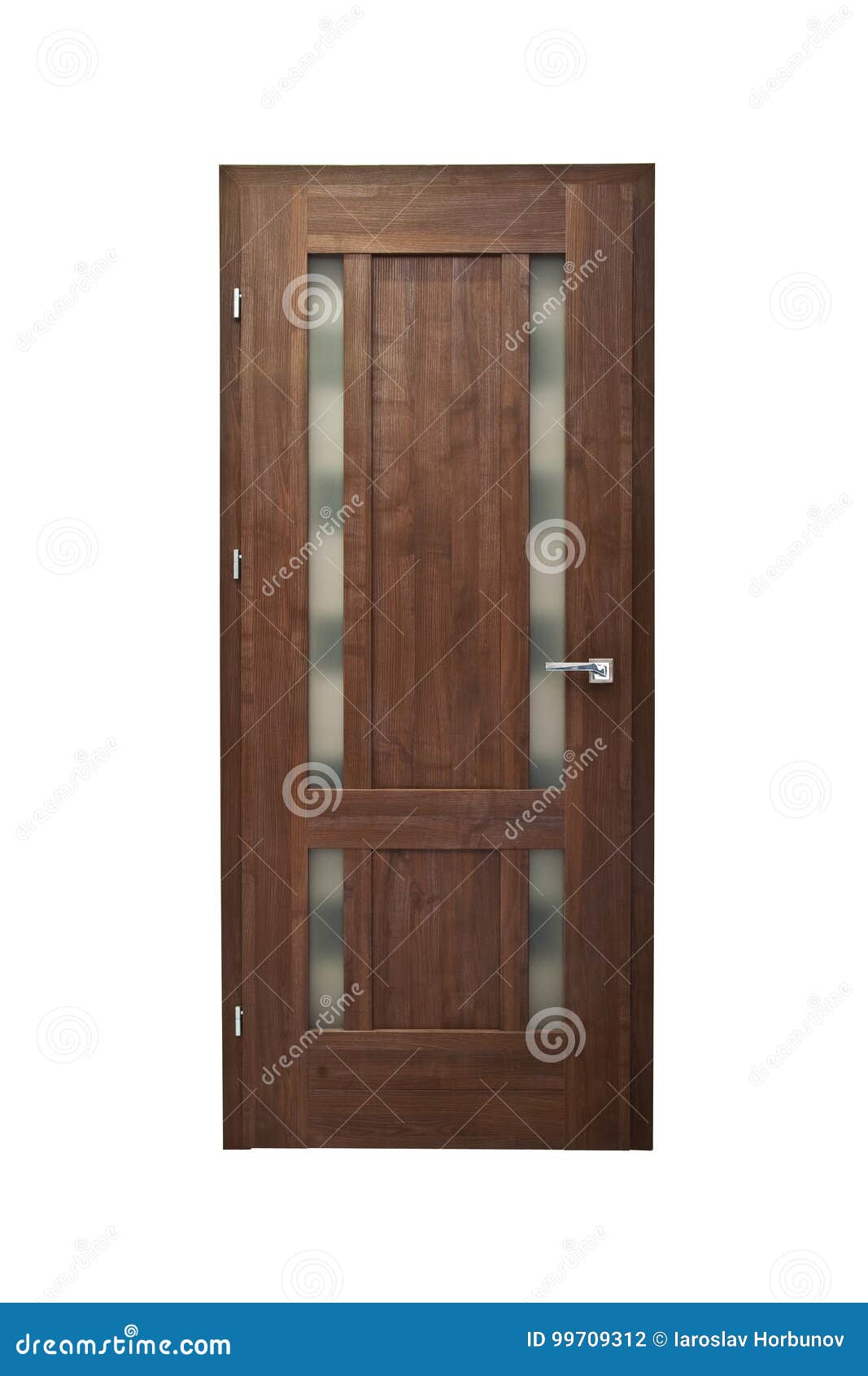 Puertas Interiores De Madera Aisladas En El Fondo Blanco Foto De