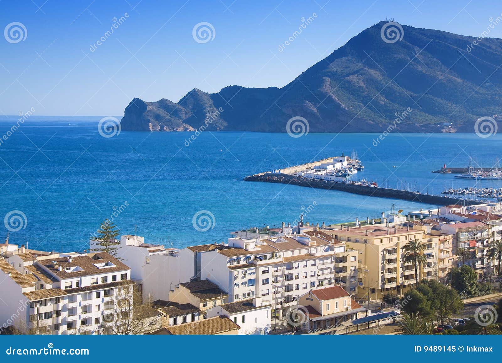 Puerto De Altea - Altea Port Stock Image - Image of edificios, ships ...