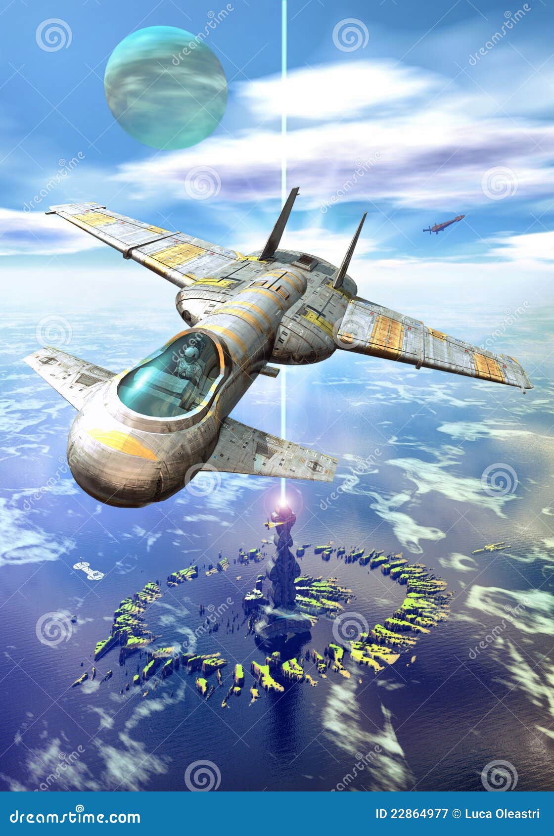 Puerto del espacio del mar stock de ilustración. Ilustración de ...