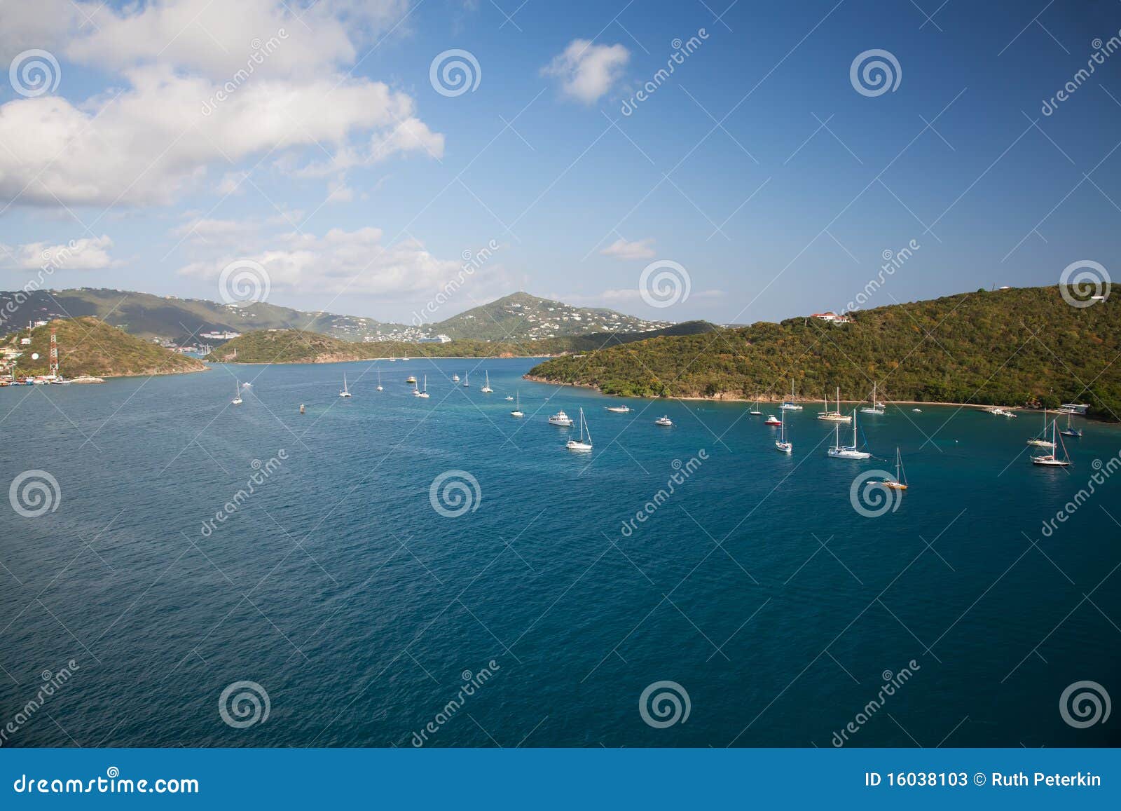 Puerto En La Isla Del St. Thomas Imagen de archivo - Imagen de costero ...