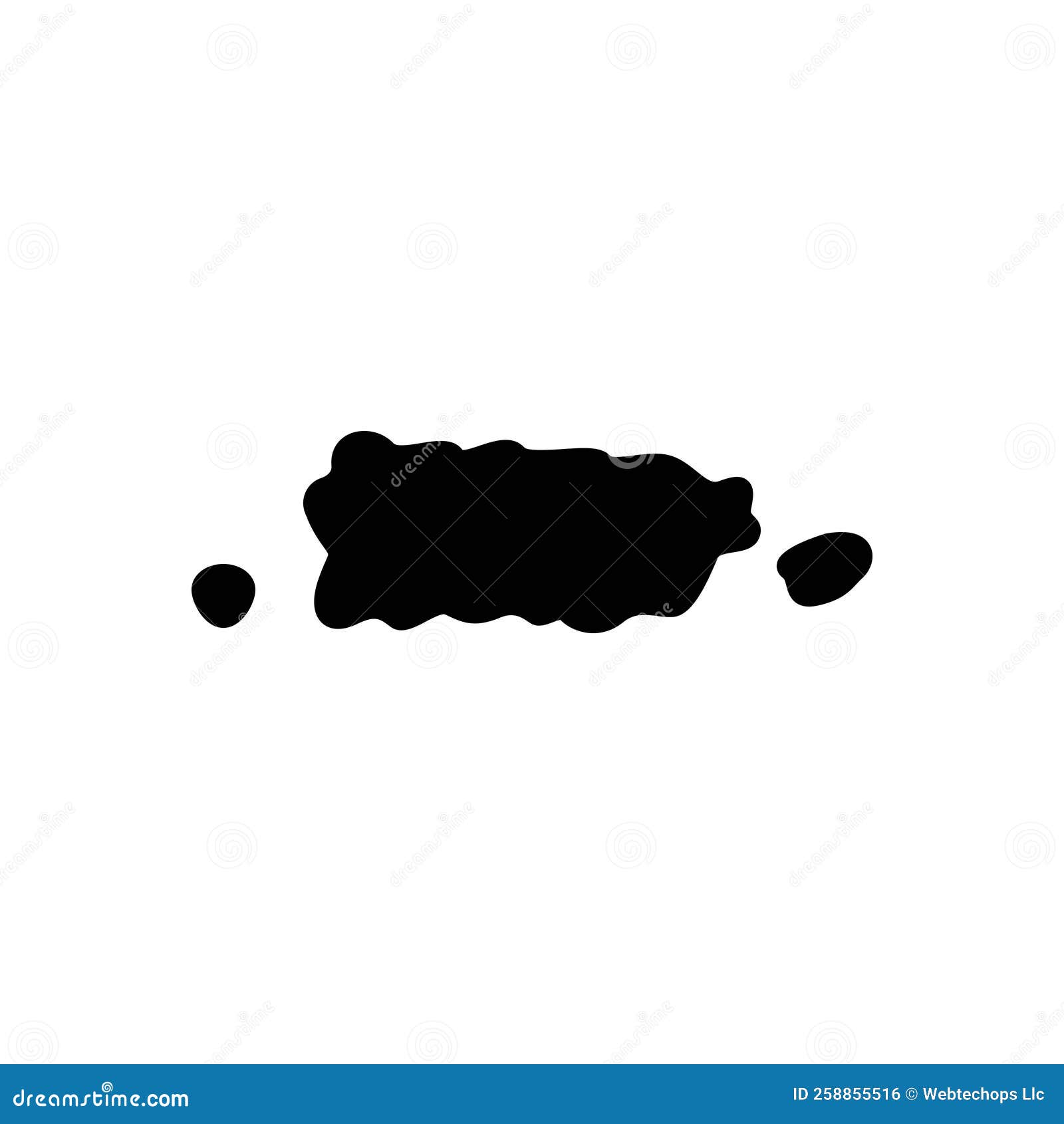 Black Solid Icon for Puerto, Rico and Map Stock Vector - Illustration ...