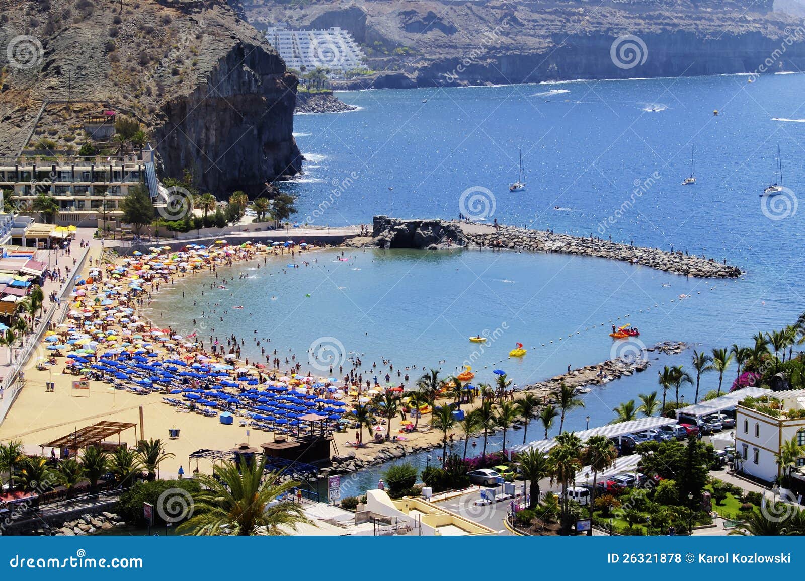 Puerto Mogan stock photo. Image of gran, grand, architecture - 26321878