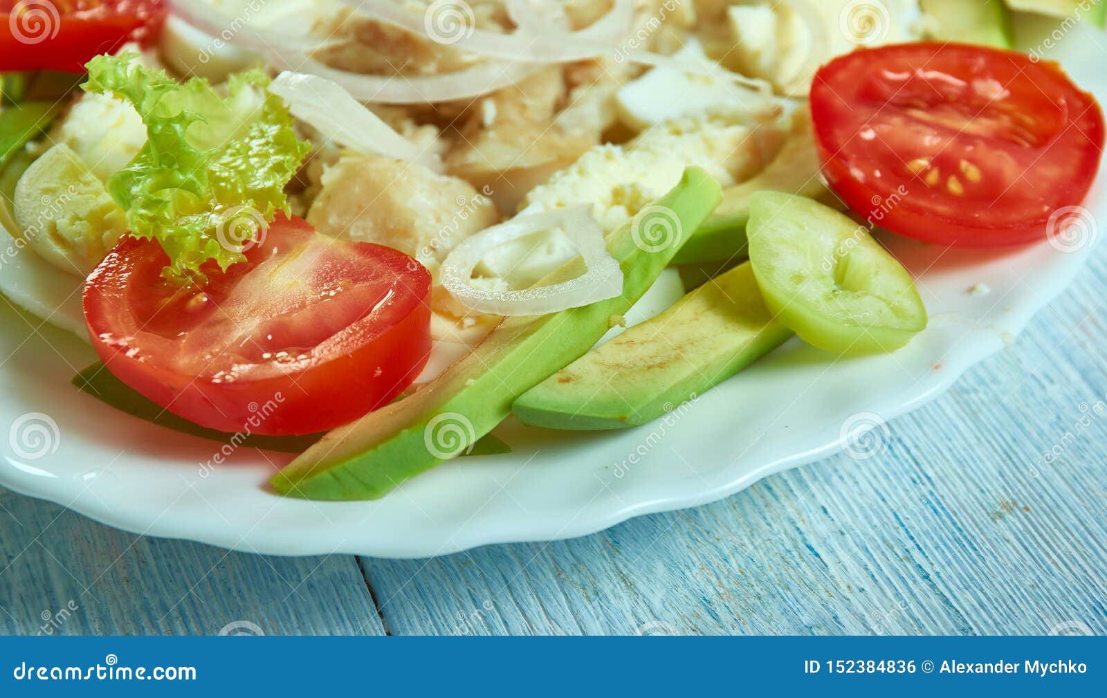 Puerto Rican Cod Fish Salad Stock Photo - Image of ensalada, puerto ...
