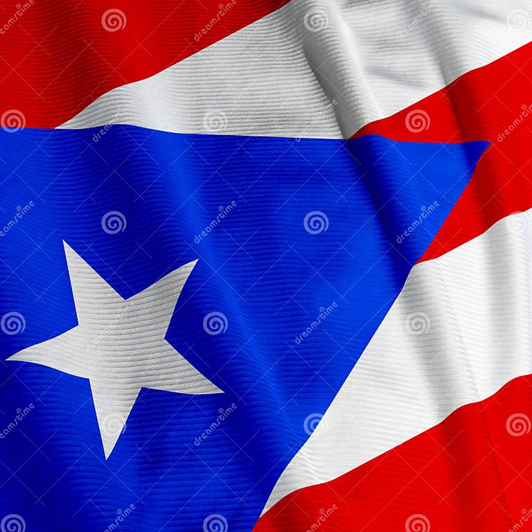Puerto Rican Flag Closeup stock image. Image of closeup - 4261237