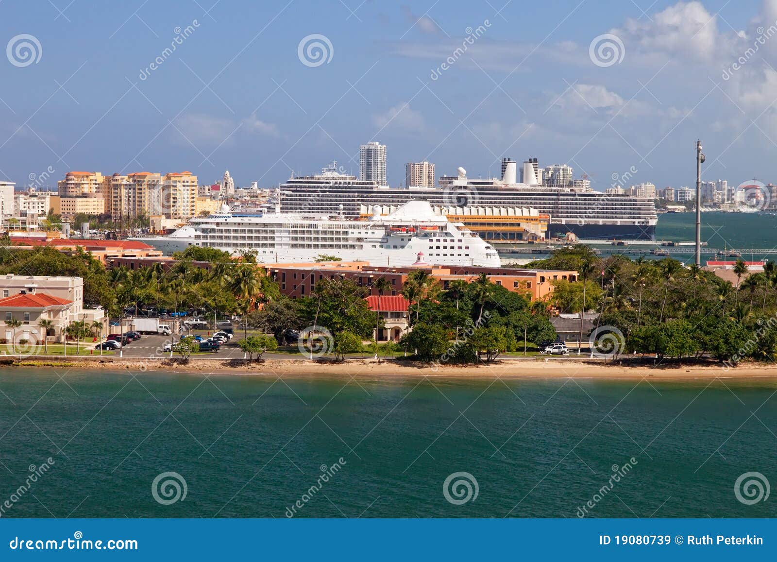 Puerto Rico Port stock image. Image of architecture, skyline - 19080739