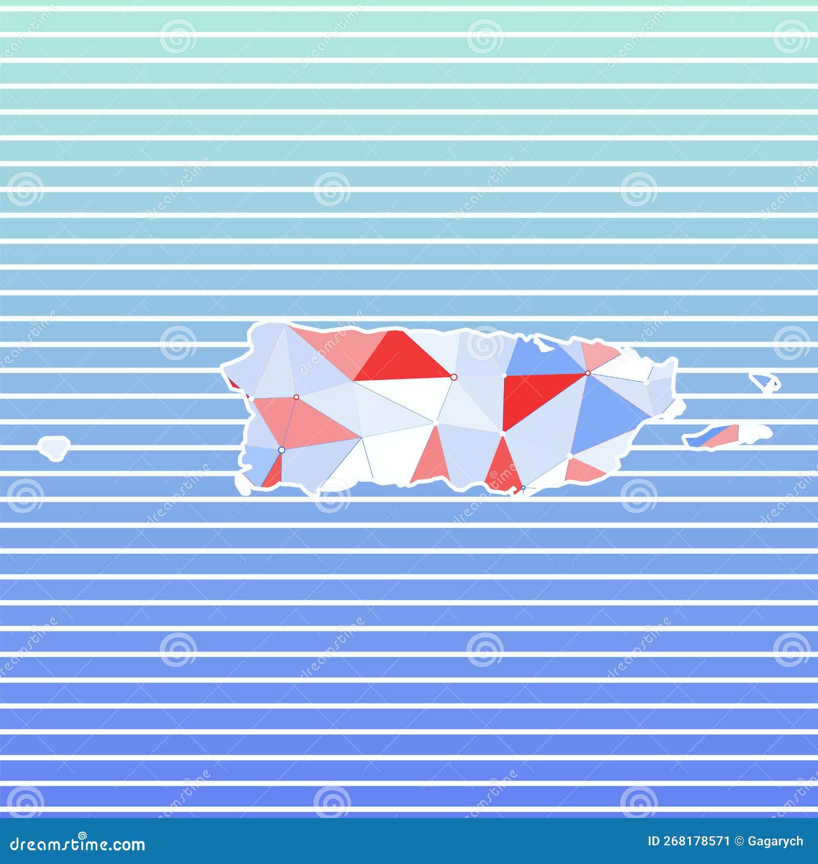 Puerto Rico Vector Illustration. Stock Vector - Illustration of ...