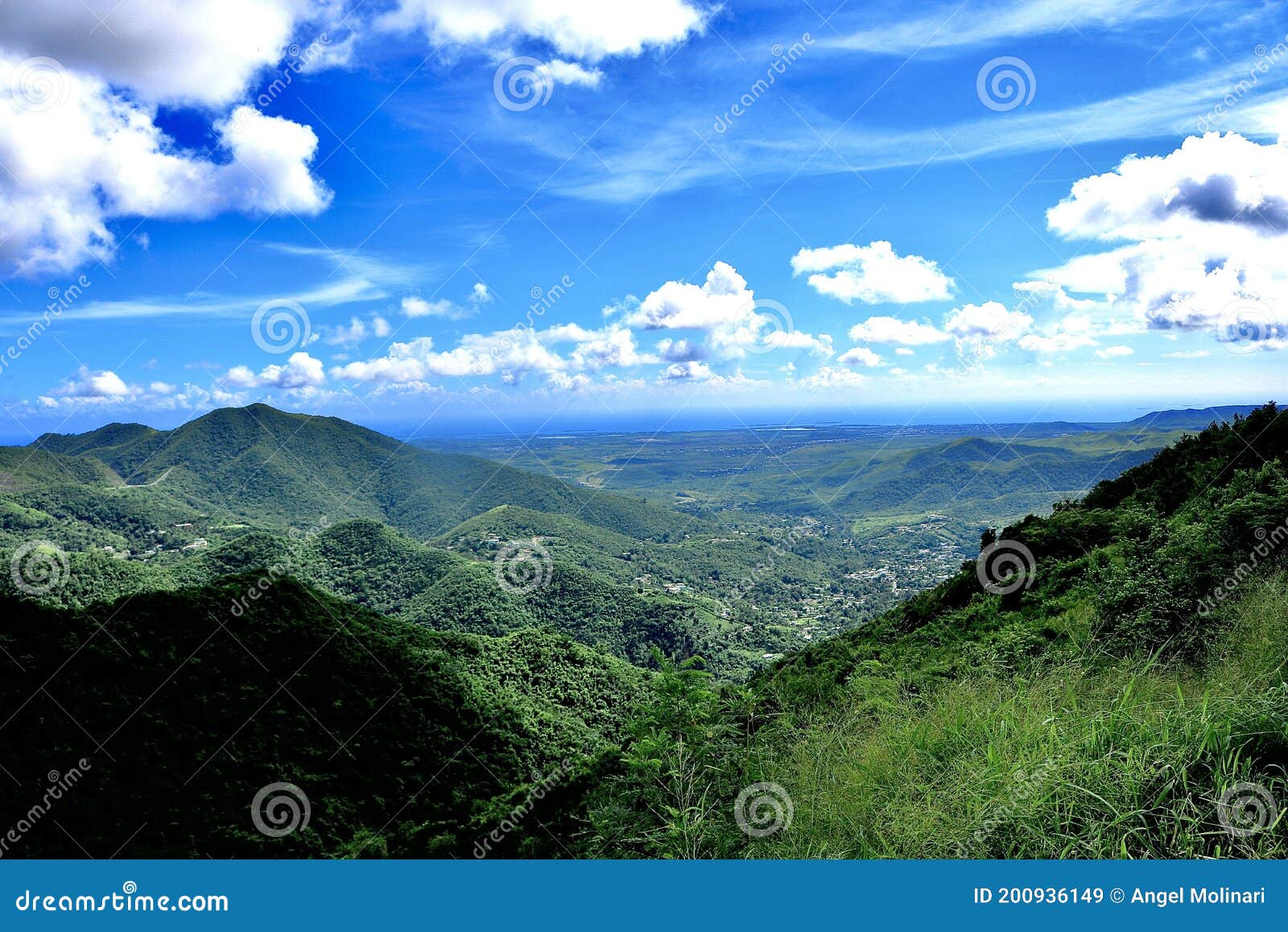 Puerto Rico views stock image. Image of views, mountains - 200936149